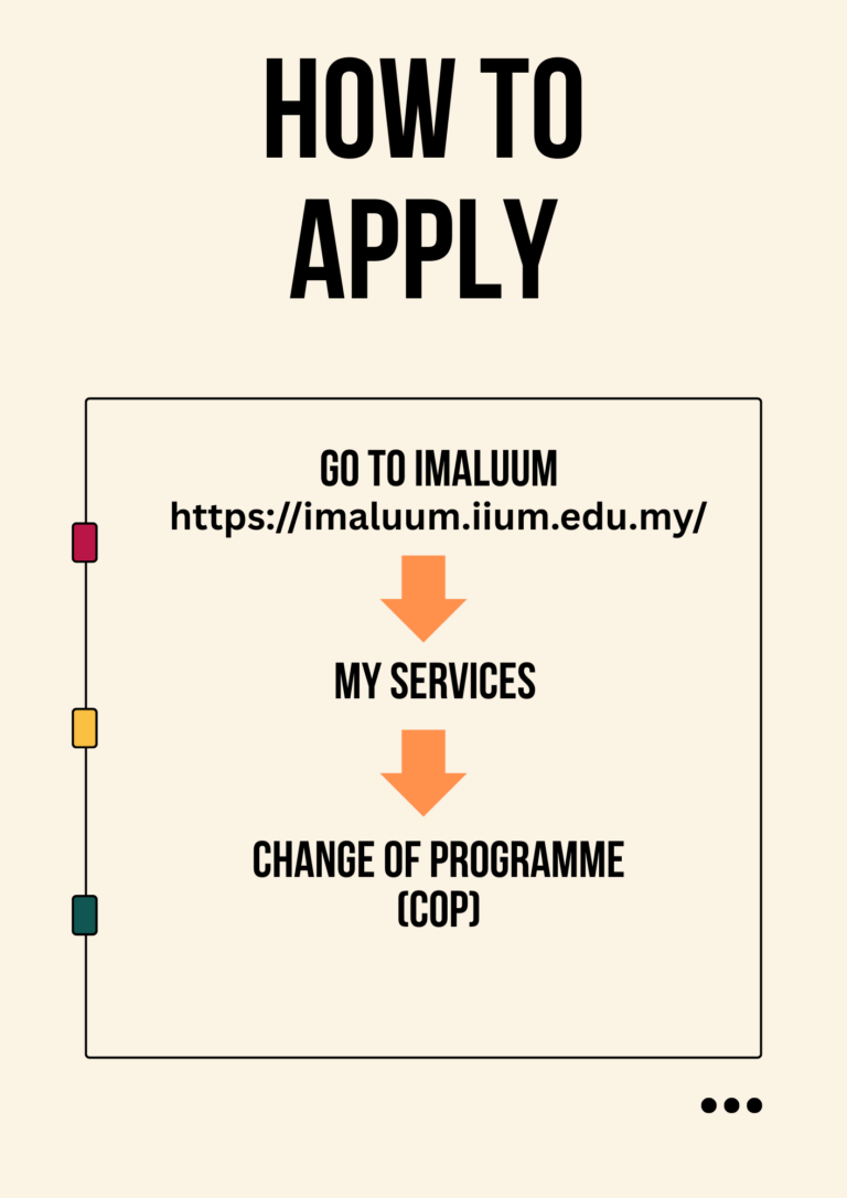 CHANGE OF PROGRAMME – Academic Management and Admission Division