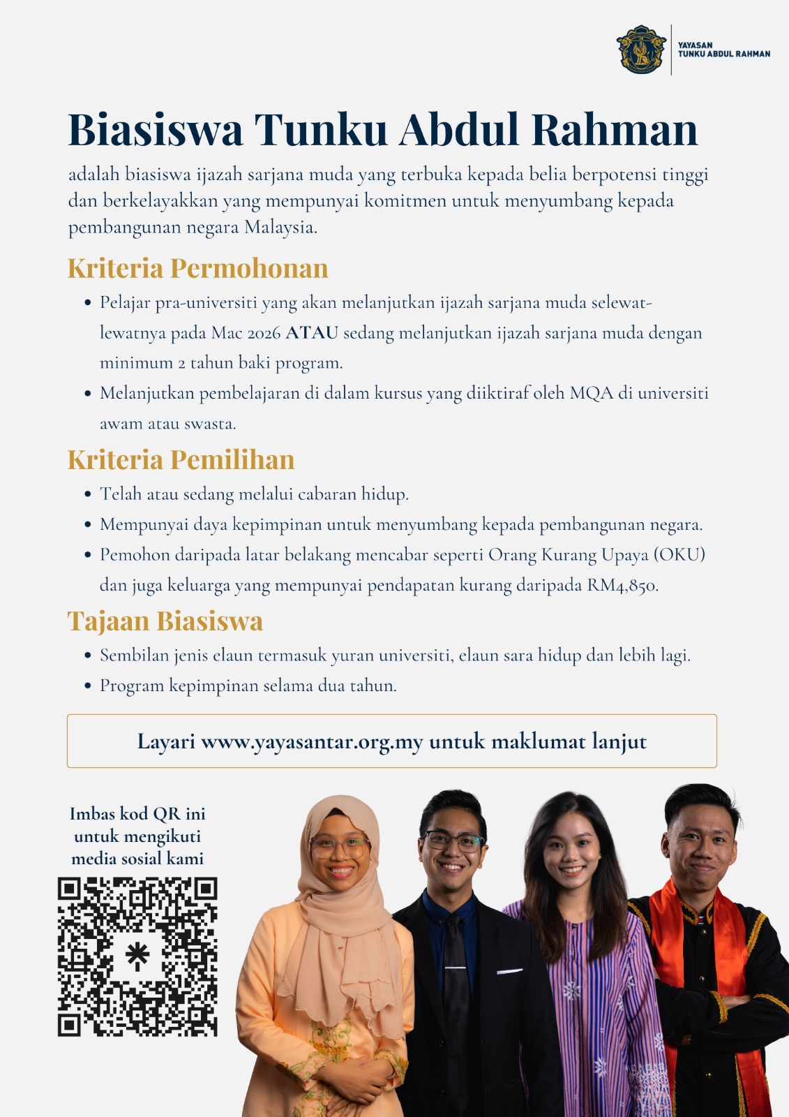 BIASISWA TUNKU ABDUL RAHMAN – Finance Division