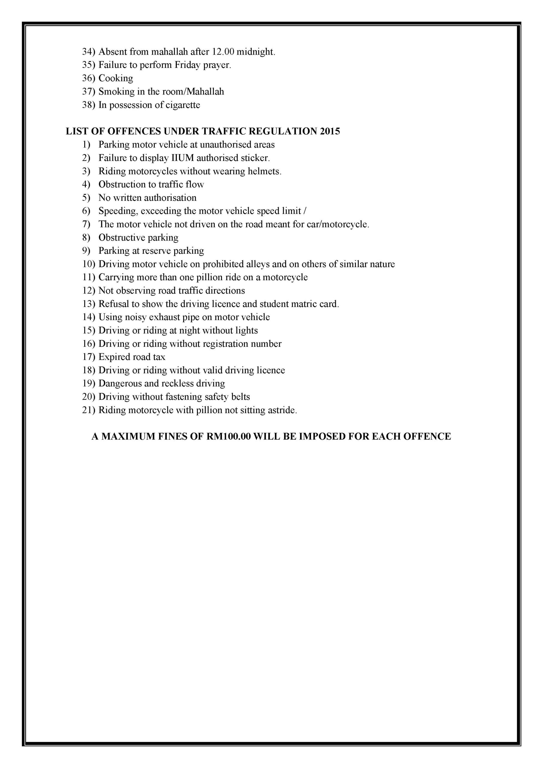 Mahallah Compoundable Offences – RSD IIUM