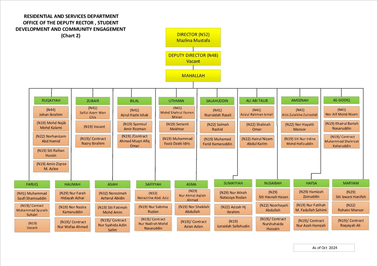 Organizational Chart – RSD IIUM