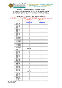 Vehicle Management Department – STADD – Student Affairs & Development ...